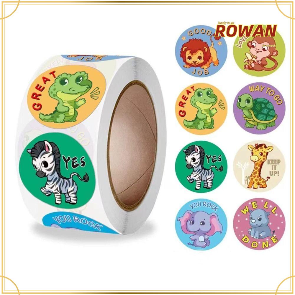 RW-HOME Cartoon Reward Stickers, Animals Animal Sticker, 500Pcs ...