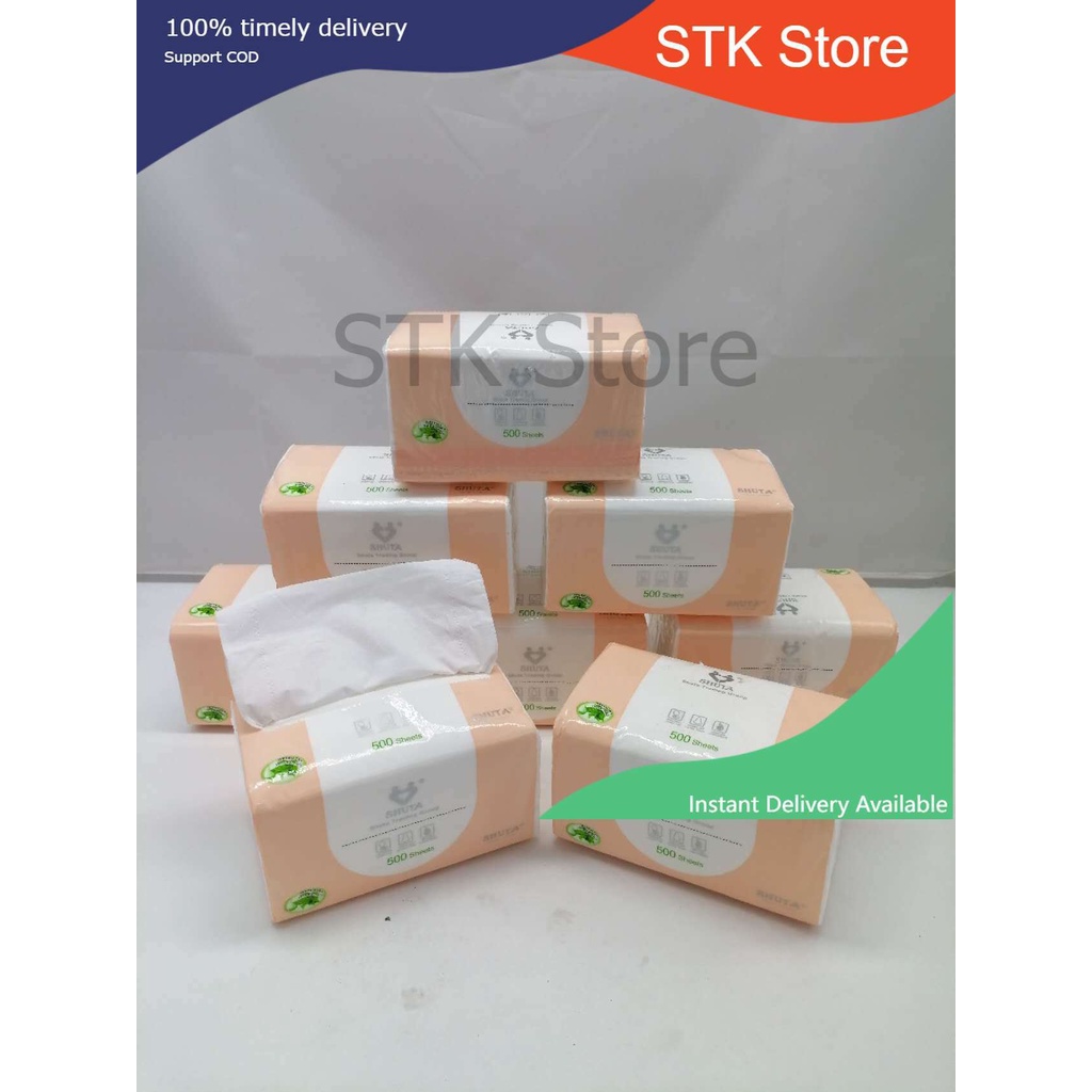 STT0025 SHUTA Green Tea Tissue Box 500 Sheets by 8 Pcs/1Pack GOOD ...
