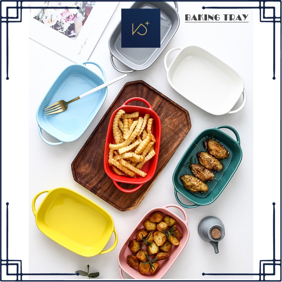 Kitchen Plus Zia 9 inch Ceramic Baking Tray | Shopee Philippines