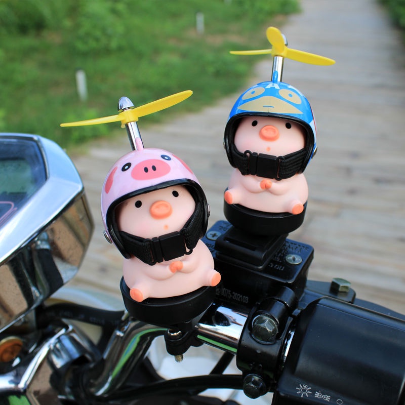 Bicycle / Motorcycle / Electric car Horn Handlebar Toy Pink pig with ...