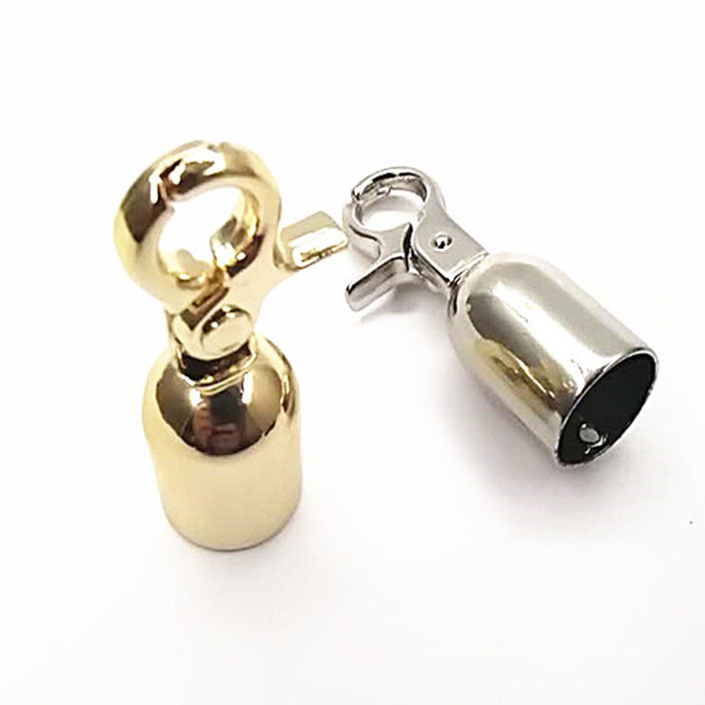 FM_2Pcs Rope Barrier End Stopper with Hook Bag Making Hardware Fitting ...