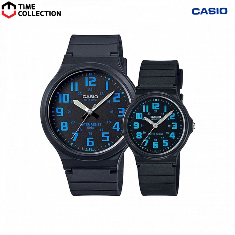 Casio Couple Watch COUPLE-MQ71-MW240-2B Analog Rubber Strap Watch | Shopee Philippines