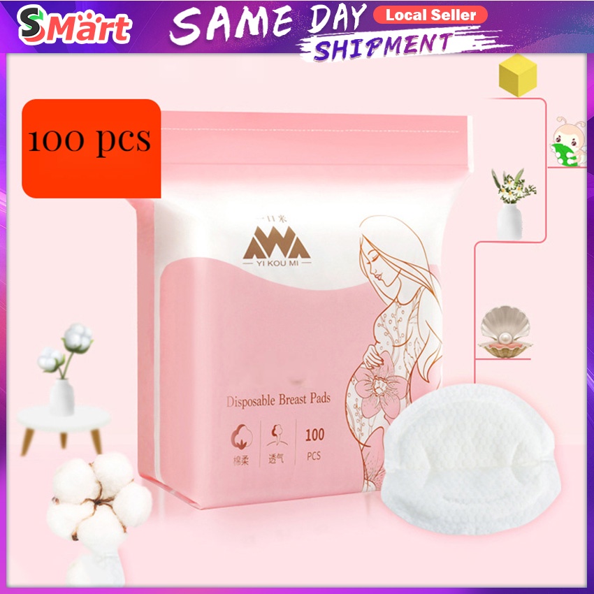 100pcs Anti-overflow Milk Pad Thin Lactation Period Disposable Thin ...