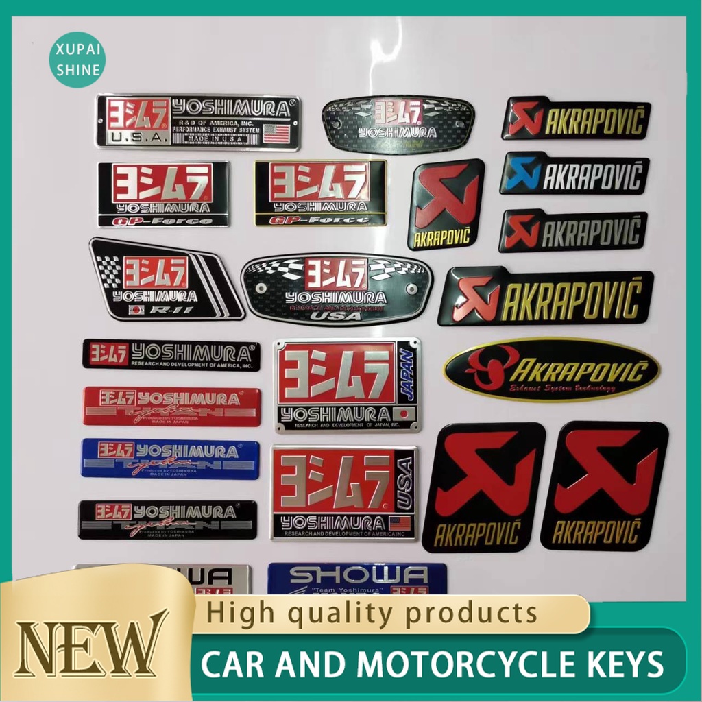 xps Yoshimura Muffler Decal Heat Resistant 3D Aluminium Akrapovic ...