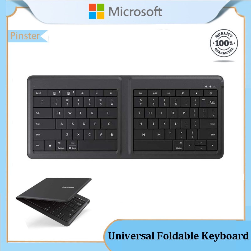 Microsoft GU5-00015 Universal Foldable Keyboard, Black | Shopee Philippines