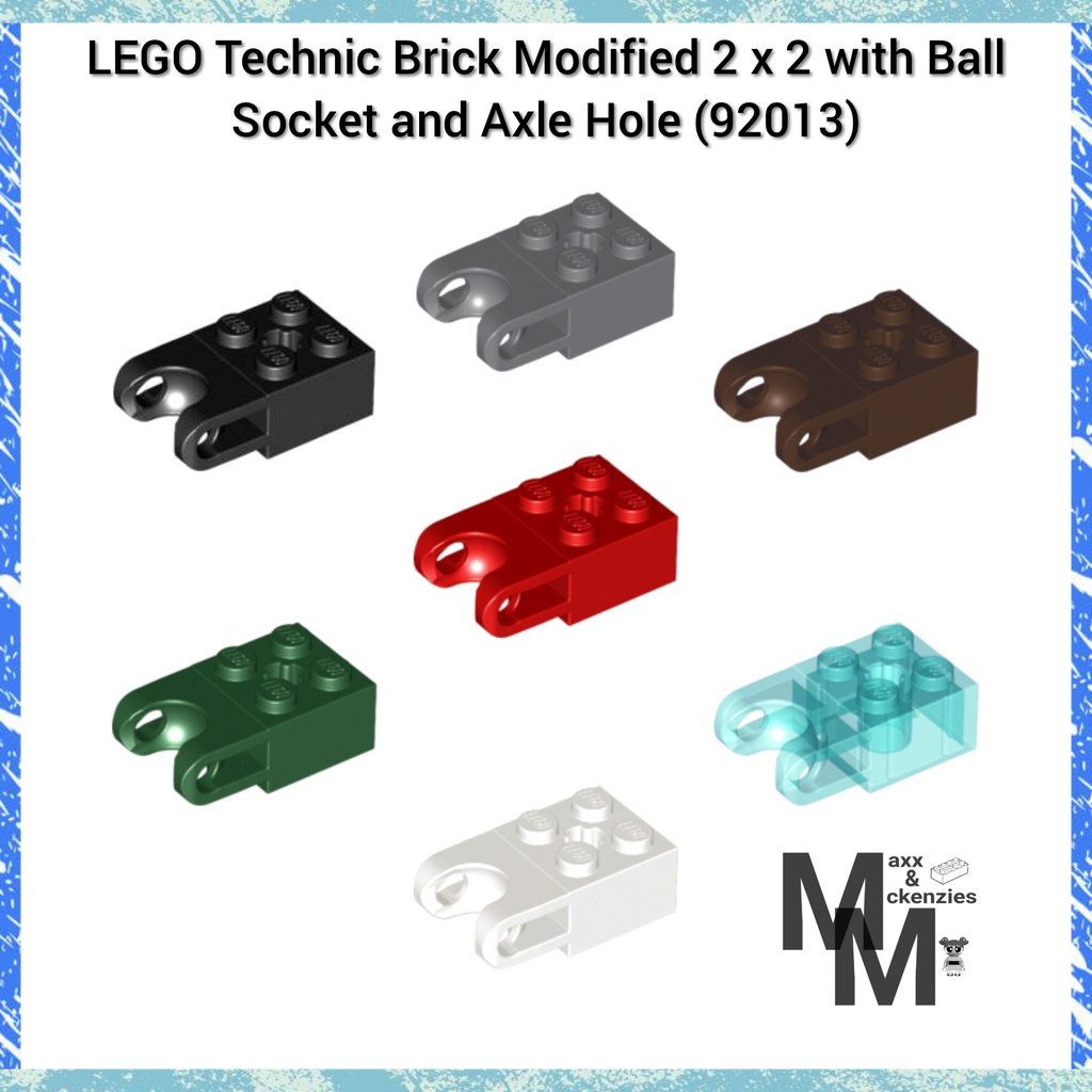 Technic, Brick Modified 2x2 with Ball Socket and Axle Hole (92013) LEGO ...