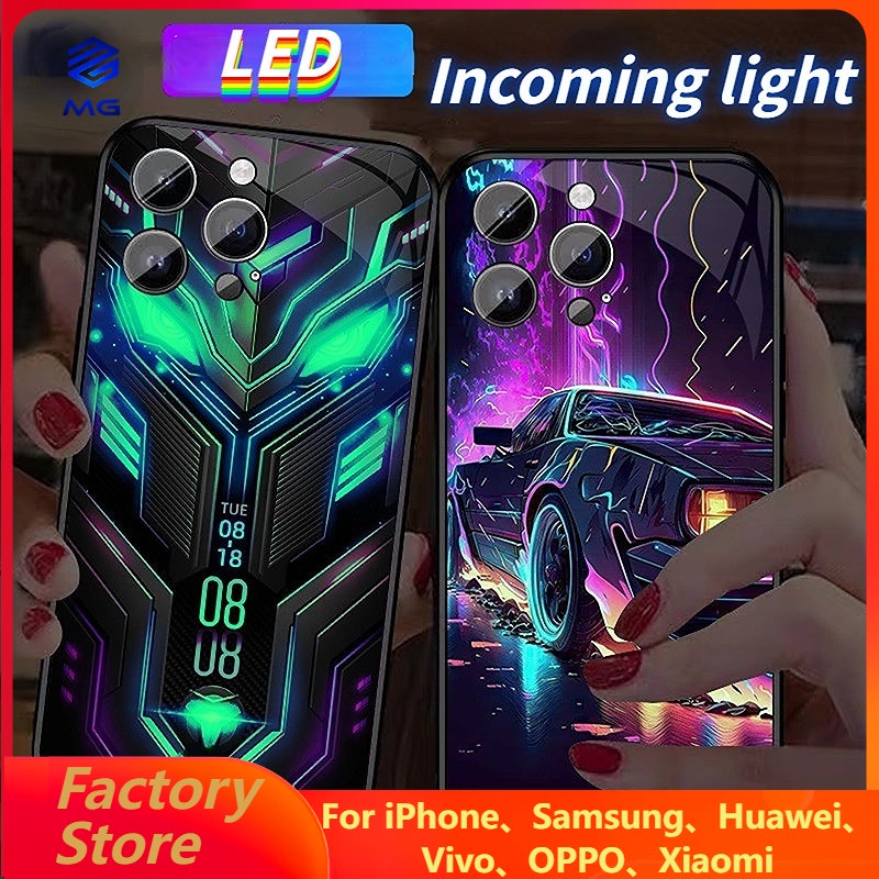MG Voice-activated Sports car LED call flashing glass for apple phone ...