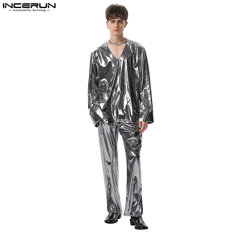 INCERUN Men's Fashion Flash Two Piece Set | Shopee Philippines