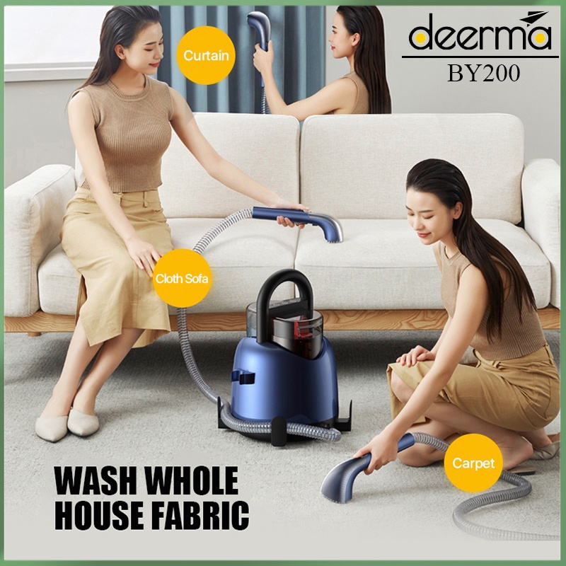 Deerma BY200 Multi-Purpose Carpet and Upholstery Cleaner Wet And Dry Vacuum Cleaner For Carpet ...