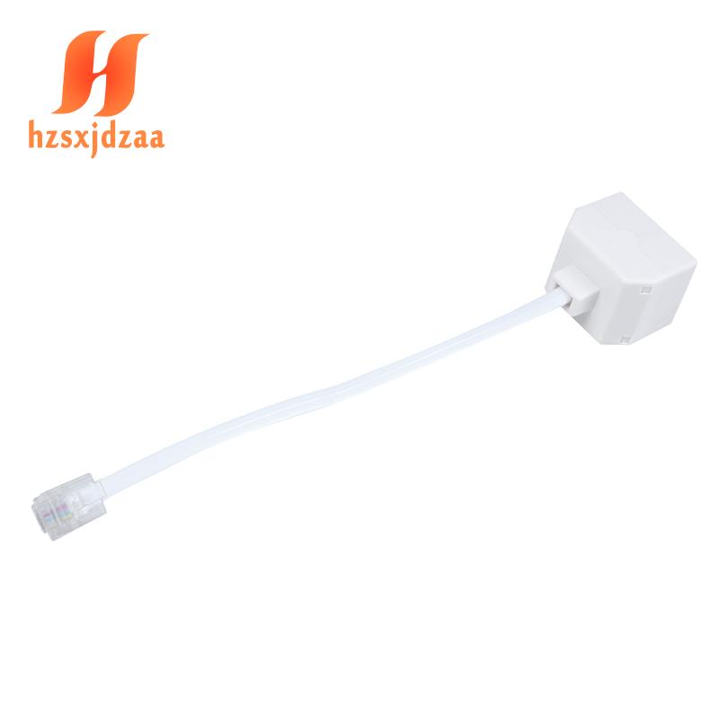 6P2C RJ11 Male to Female Two Way Telephone Splitter Converter Cable ...