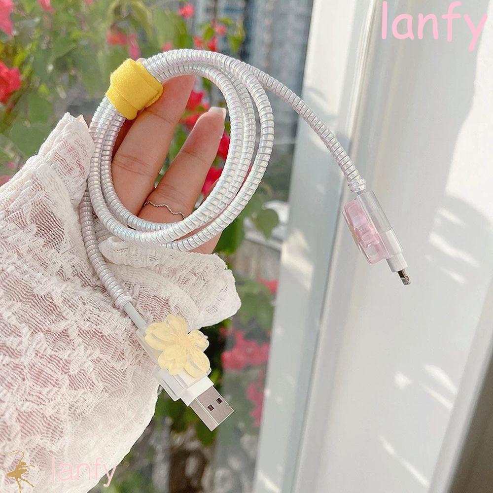 LANFY Cable Protector Charger Wire Mobile Phone Line Anti-Break Cable ...