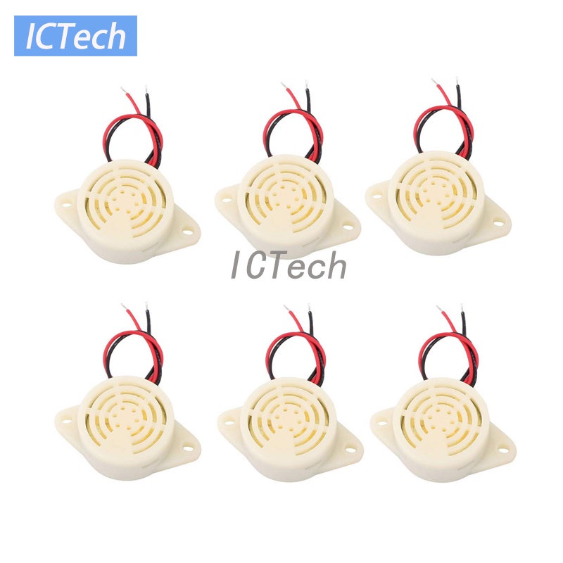 5Pcs Electronic Buzzer Beep SFM-27 High-decibel Alarm 95DB Continous Sound DC 3V - 24V Buzzer ...