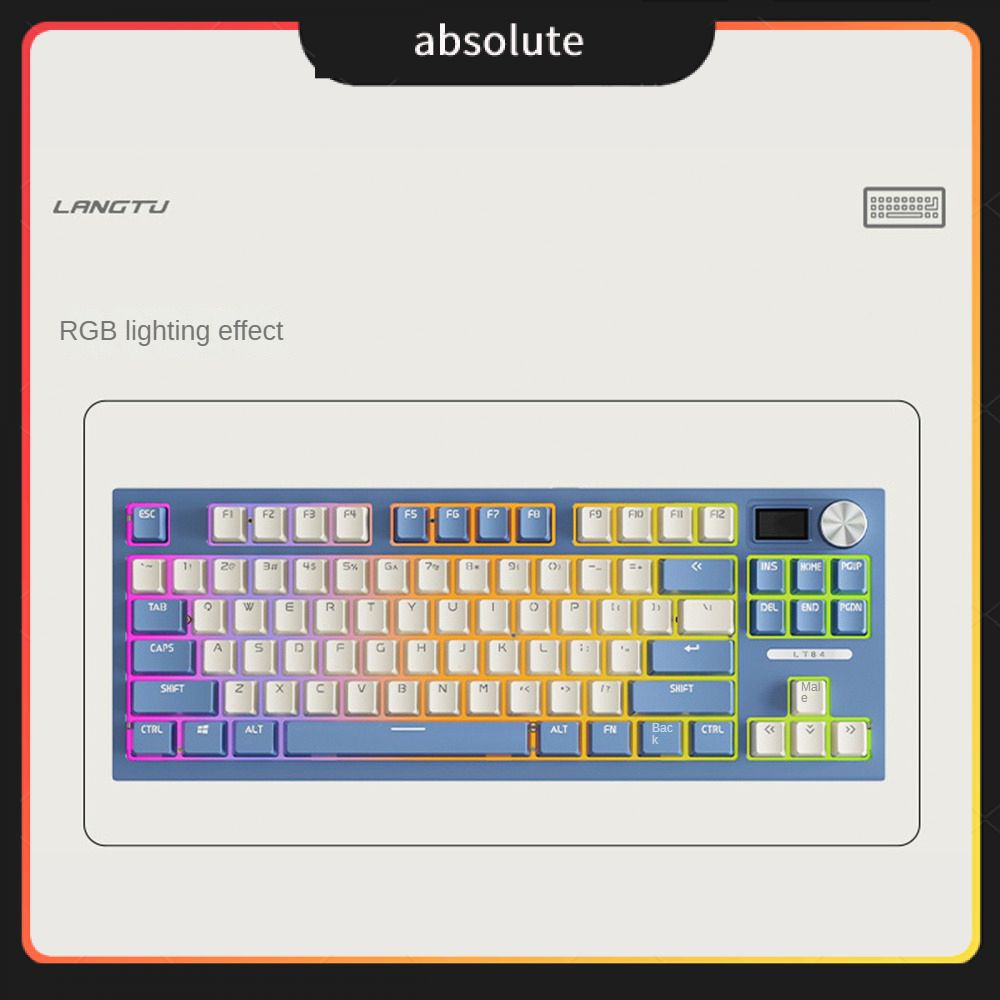 Wired/ Wireless Bt5.0 Lt84 84-key Rgb Lighting Effect Mechanical ...