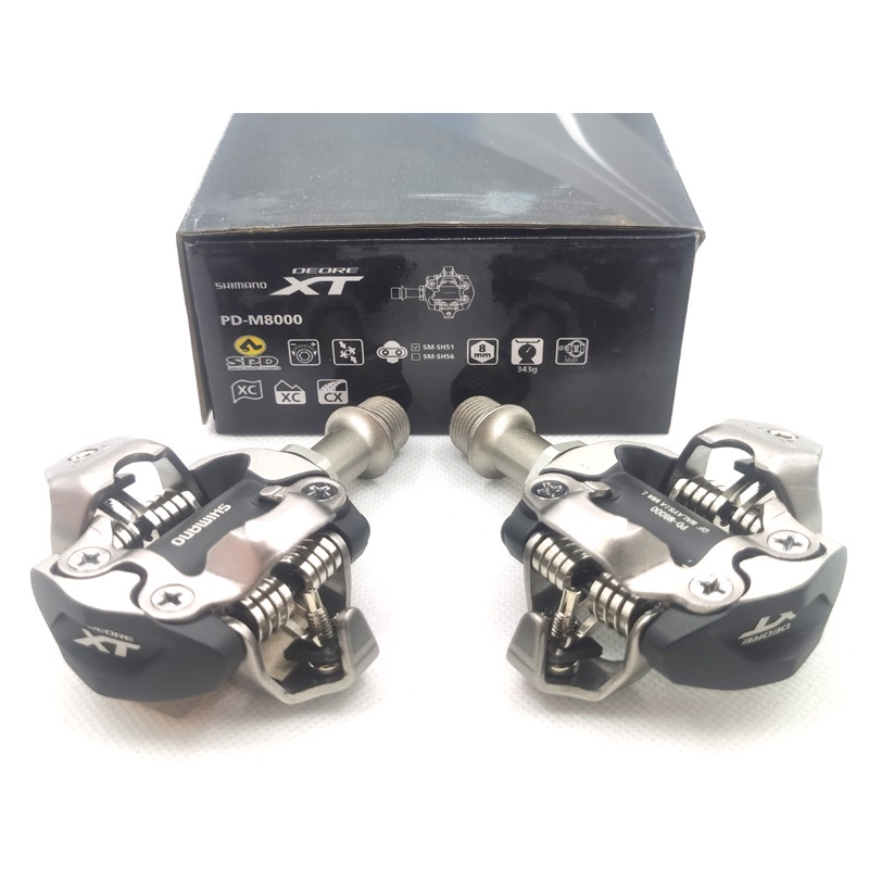 Shimano Original PD M520 M540 M8000 M8020 M8100 MTB Mountain Bike Bicycle Pedals Cycle Self ...