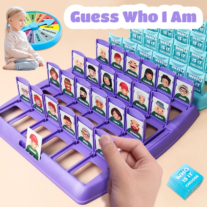 Kids Toys Guess Who I Am Board Game Interactive Card Game Two-Player ...