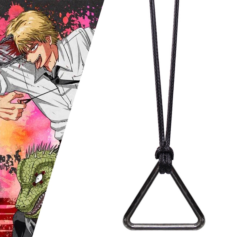 Anime Chainsaw Man Necklace Denji Pochita Cosplay Unisex Leather Chain ...