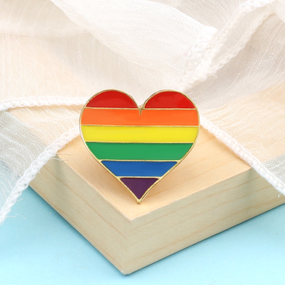 50 Styles Creative LGBTQ Enamel Pins Rainbow Flag Brooch Badges Pansexual Asexual Symbol Heart ...