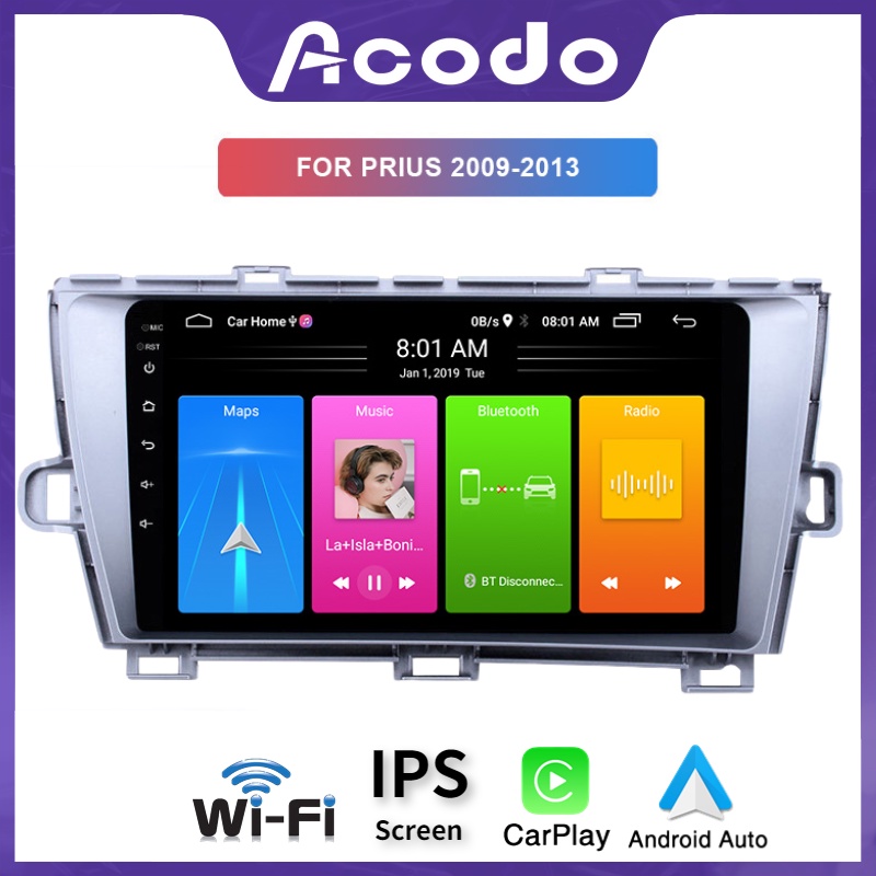 For Toyota PRIUS 2009-2013 Android Car Stereo Support Carplay Android ...