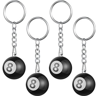 Creative Billiards 8 Key Chain Luck Number Key Ring Gifts For Snooker ...