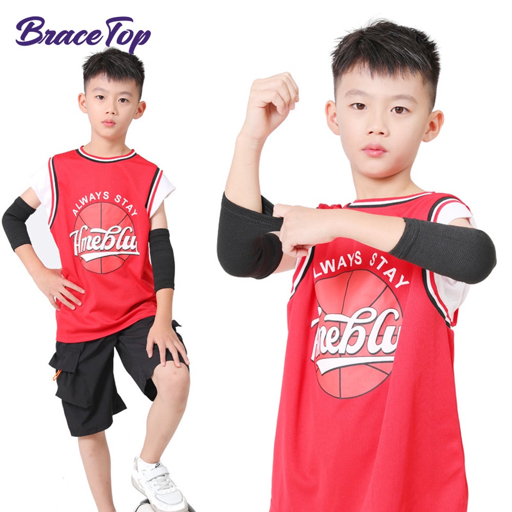 BraceTop 1 Pair Kids elbow pad elbow support with nylon elbow pads ...