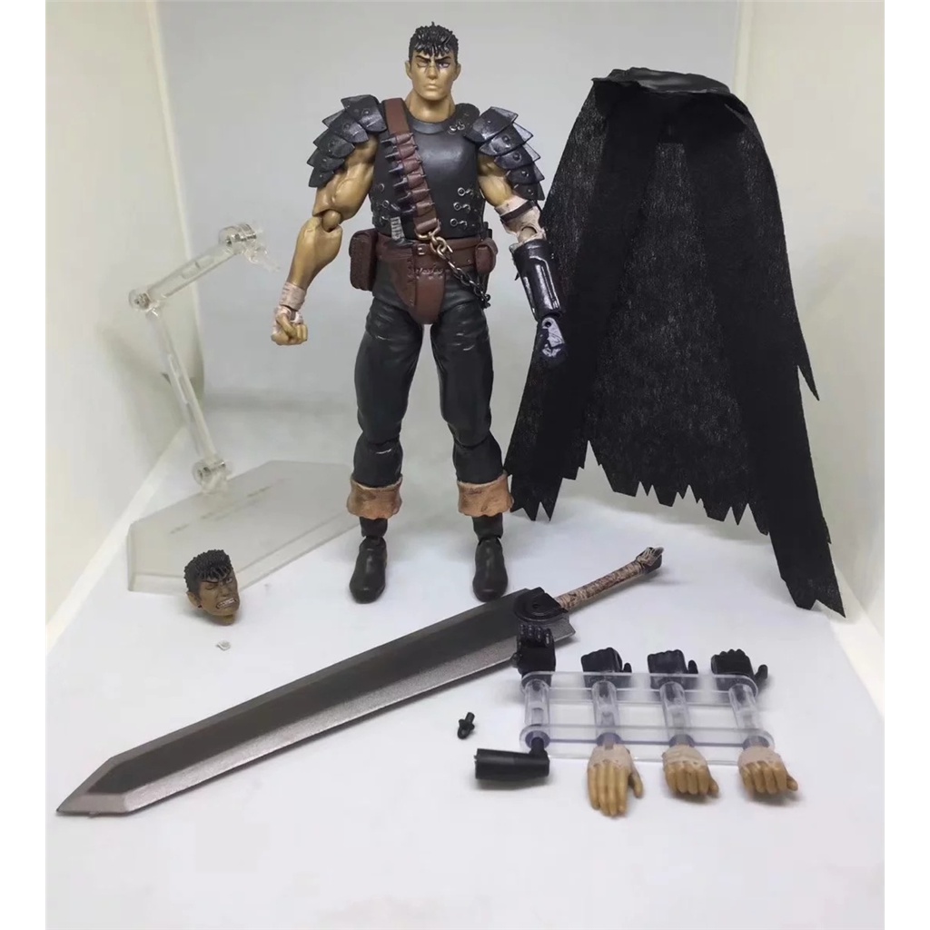 Berserk Figma #359 GUTS: Black Swordsman Ver. Repaint Edition PVC ...