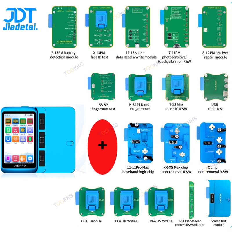 V1S PRO JC P13 P7S PCIE NAND Programmer BGA110 NAND Data Reading ...