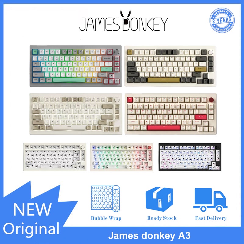 James Donkey A3 Wireless Mechanical Keyboard RGB Customized Keyboard ...