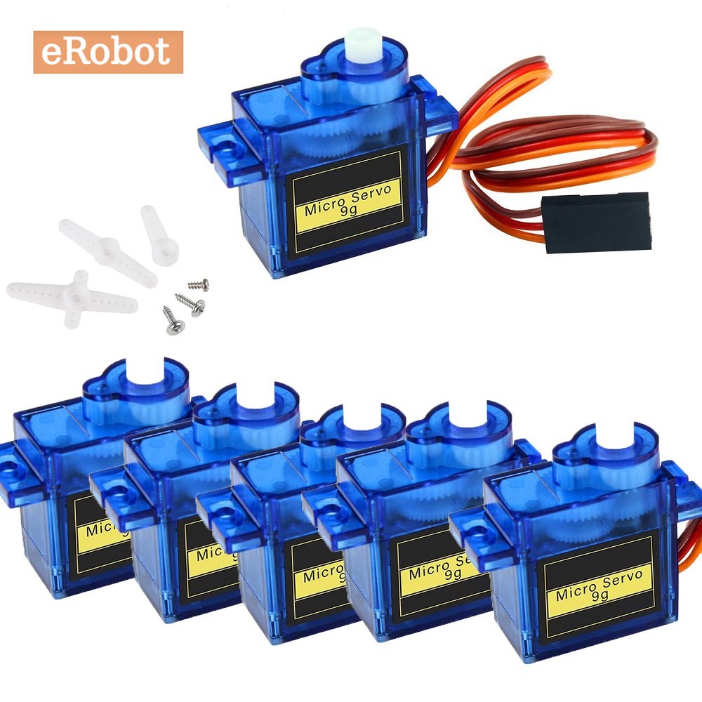 SG90 Micro Servo Toy Motor Plastic 9G 180/360 RC Robot Helicopter ...