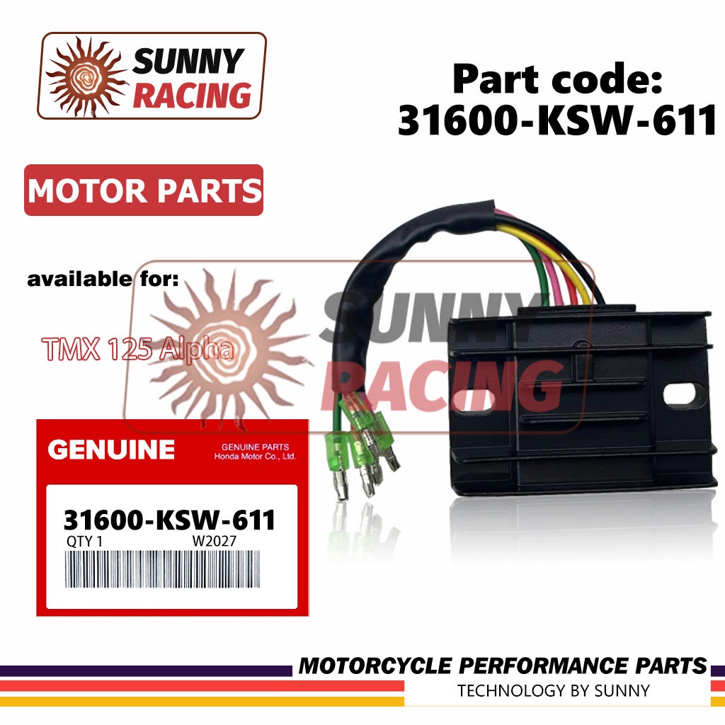 TMX125 ALPHA RECTIFIER/REGULATOR/CHARGER 5-wires | Shopee Philippines