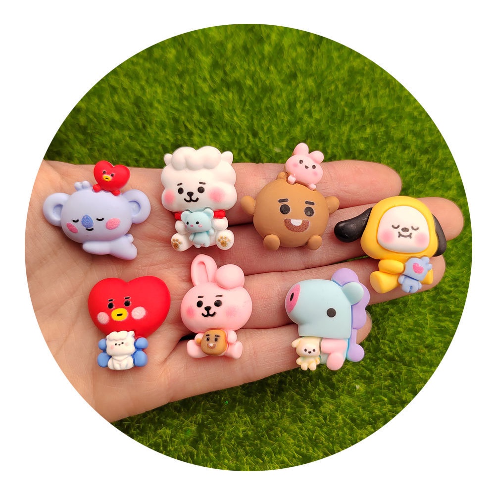 Cartoon Bts jbitz Kpop Bt21 Jibbits for croccs Pin SHOOKY Shoe Charms ...