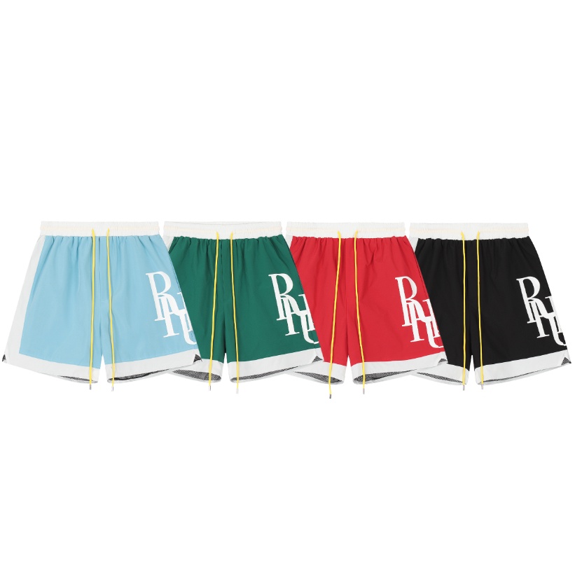 High Street RHUDE New Fashion Panel Contrast Beach Nylon Shorts ...