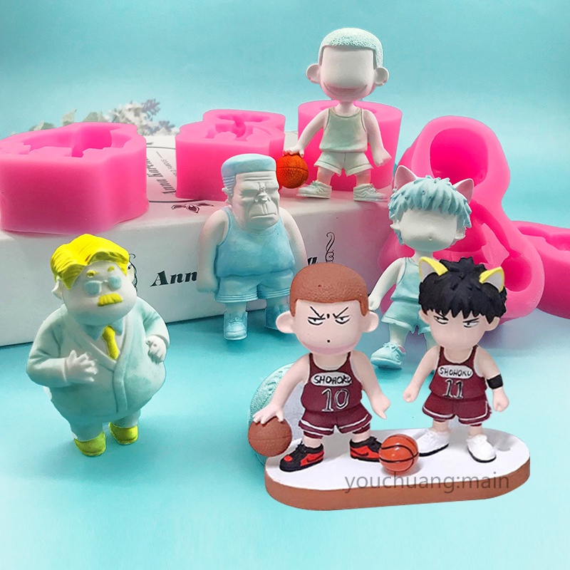 Slam Dunk Series Silicone Mold Basketball Hanamichi Sakuragi Rukawa ...