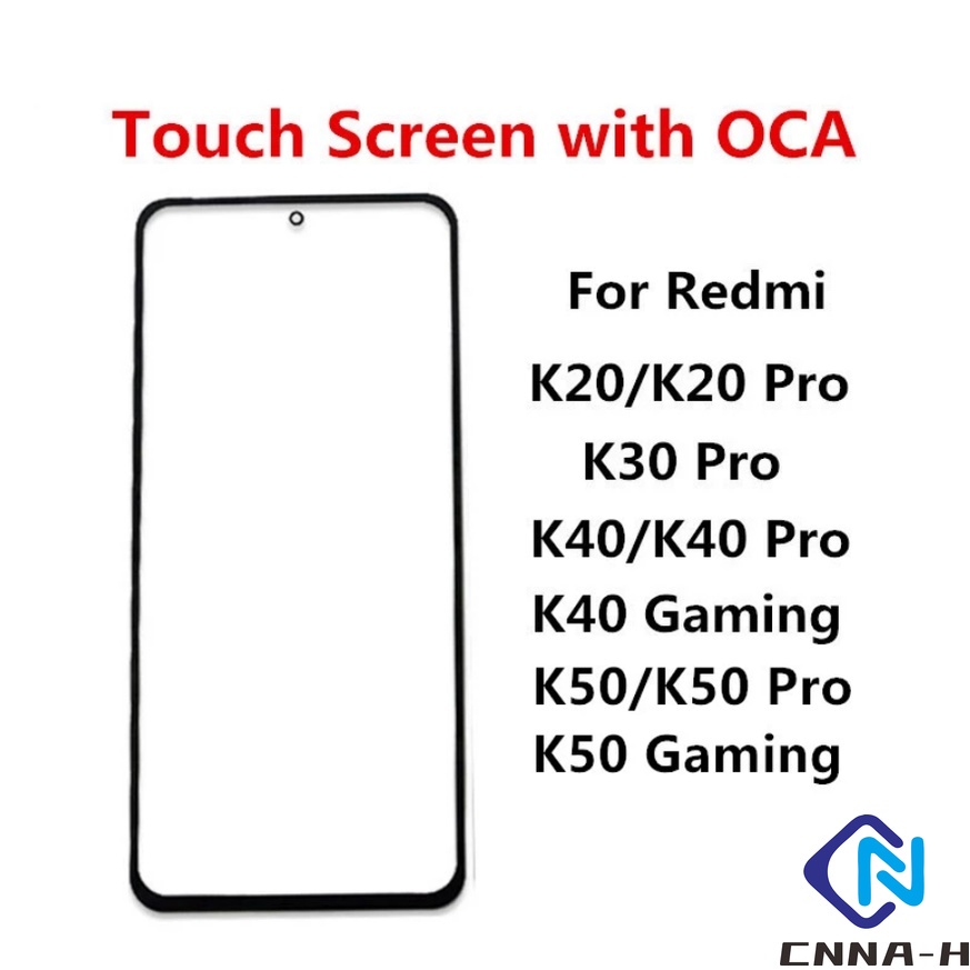 Outer Screen For Xiaomi Redmi K20 K30 K40 K50 Pro Gaming Front Touch Panel LCD Display Glass ...