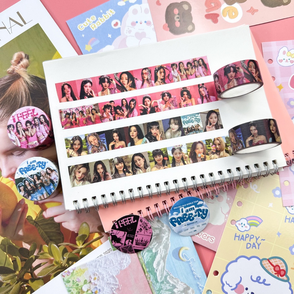 GIDLE New Album I FEEL SHUHUA MINNIE YUQI MIYEON SOYEON Washi Tape ...