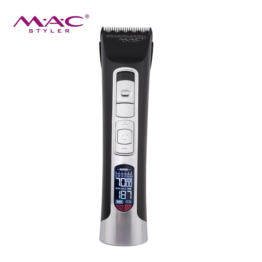 Mac Styler MC5815 Hair Clippers Waterproof Professional Cordless ...