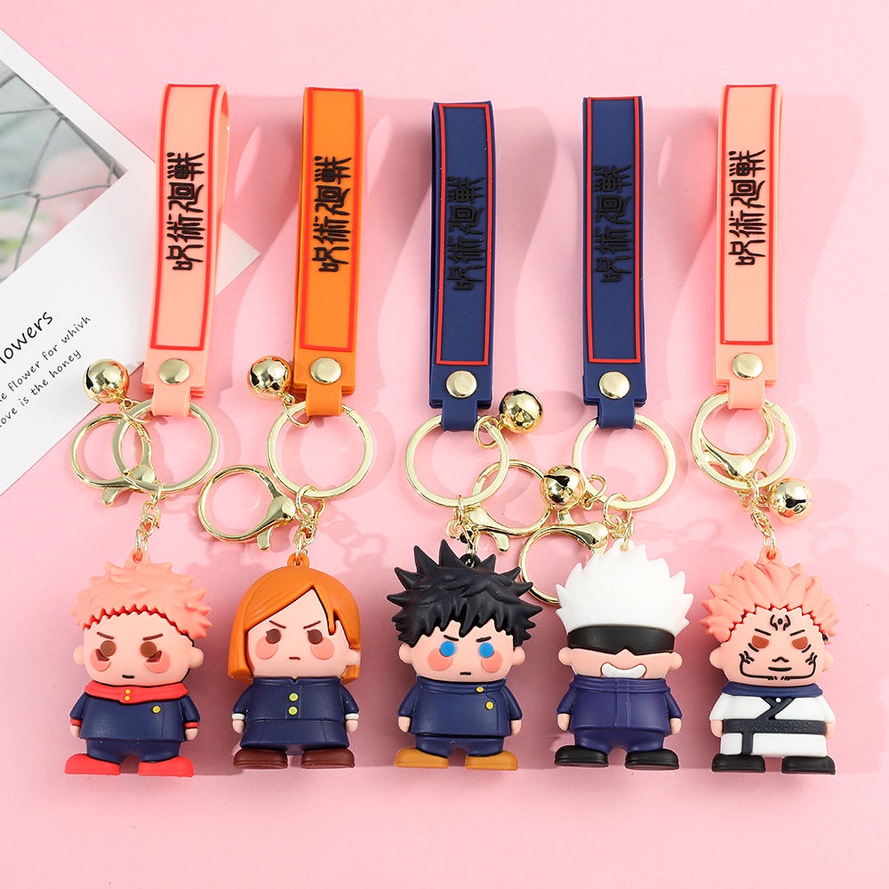 Jujutsu Kaisen Gojo Satoru Figure Plush Merchandise Keychain Accessory ...