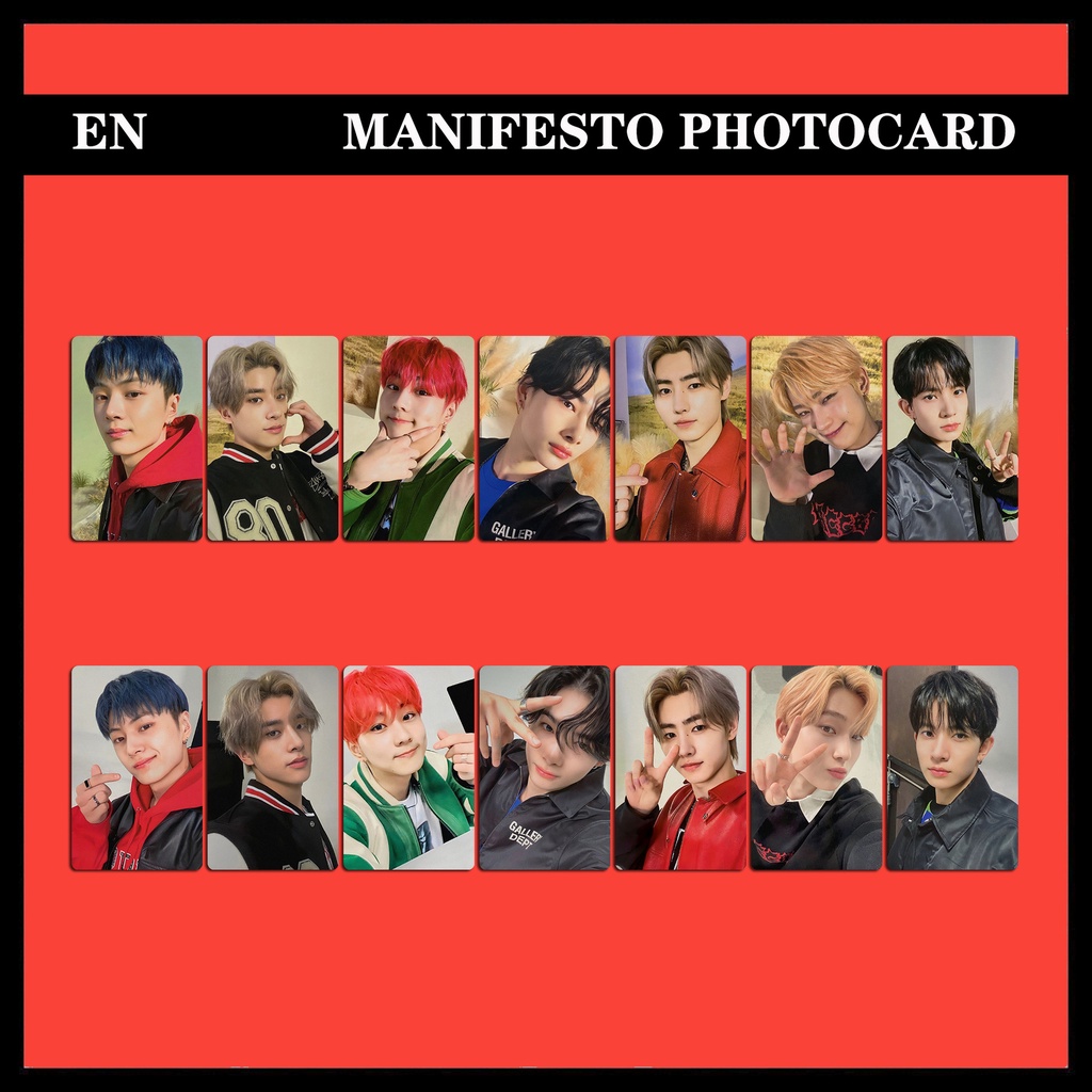 EN MANIFESTO Series of photo cards Small cards selfie card identical ...
