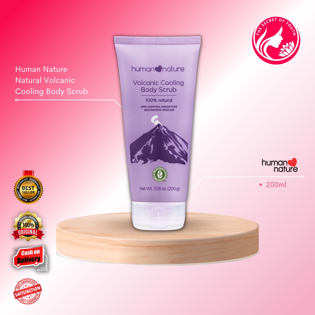 Human Nature Volcanic Cooling Body Scrub 200g | Shopee Philippines