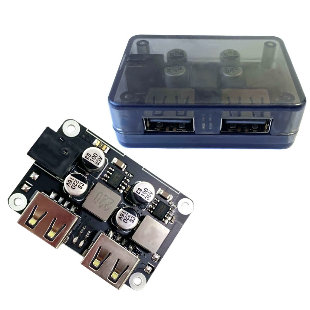 Dual USB fast charging and step-down module 6-30V12V24V to QC3.0 Huawei ...
