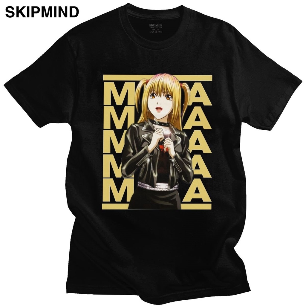 Kawaii Name Misa Anime T Shirt Men Pre-shrunk Cotton Casual T-shirt ...