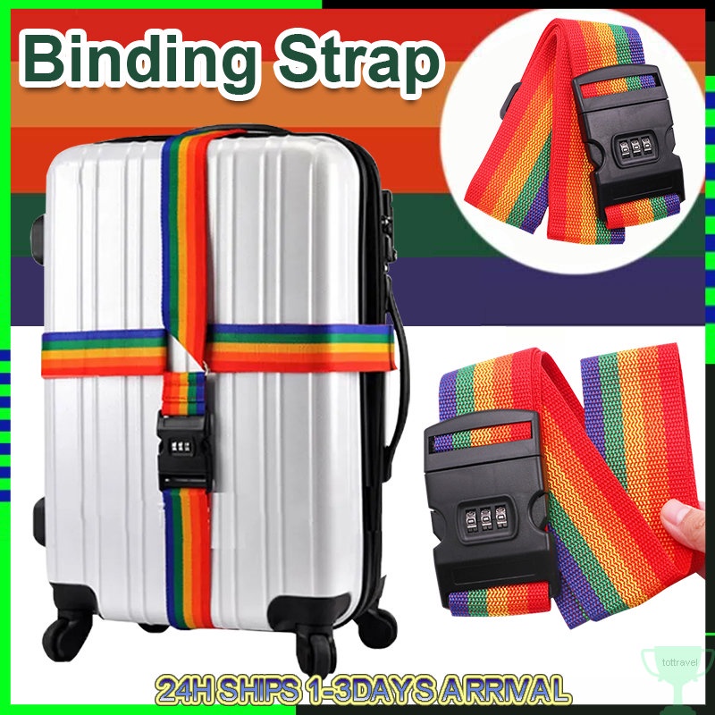 Luggage Straps Travel Adjustable Luggage Belt Strap with Password Lock ...