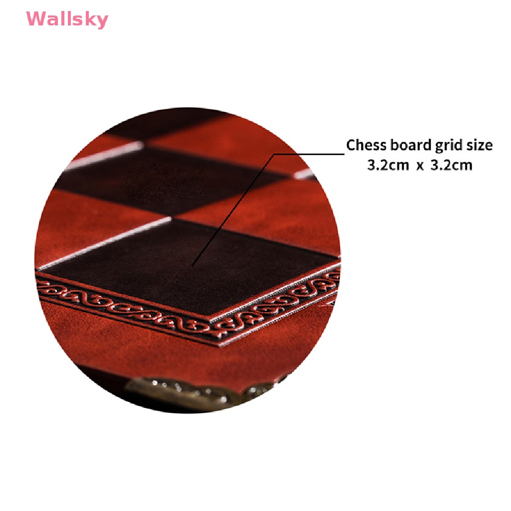Wallsky> 1Pc 9 Colors Chess Board Embossed Design Leather Table Game ...