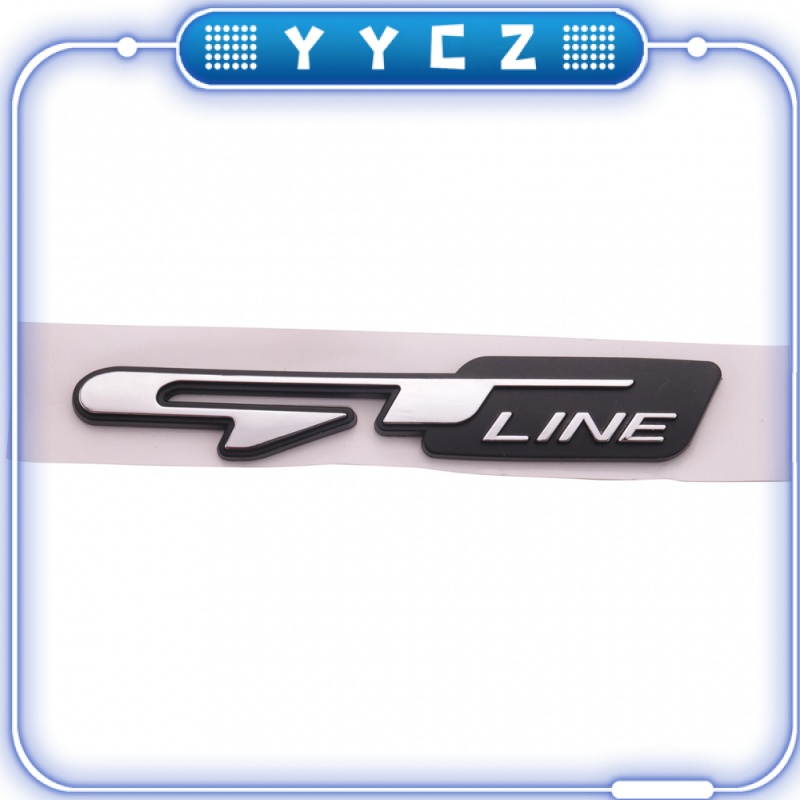 Cool 3D Car Style Sticker Gt Line Letter Sticker Kia Trunk Starboard ...