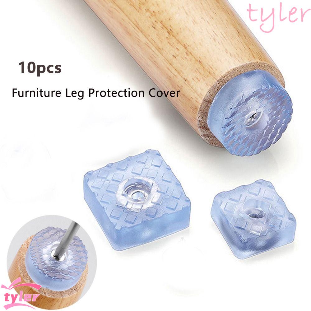 TYLER1 Furniture Leg Pad 10pcs Rubber Chair Leg Bedside Floor ...