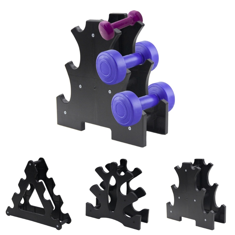 BST Practical Dumbbell Rack 3 Tier Hand Weight Tower Stand Small ...