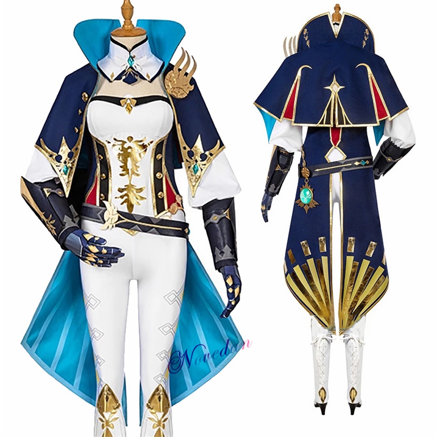 Game Genshin Impact Jean Cosplay Costume Shoes Wig Anime Halloween ...