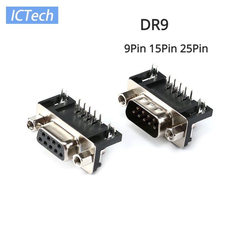 10Pcs DR9 Connector Male Female DR9 Socket 9Pin 15Pin 25Pin Welded ...
