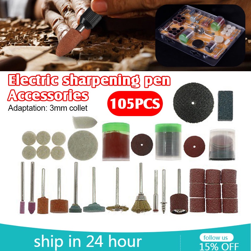 105pcs Mini Electric Drill Grinder Rotary Tool Grinding Polishing Tool ...