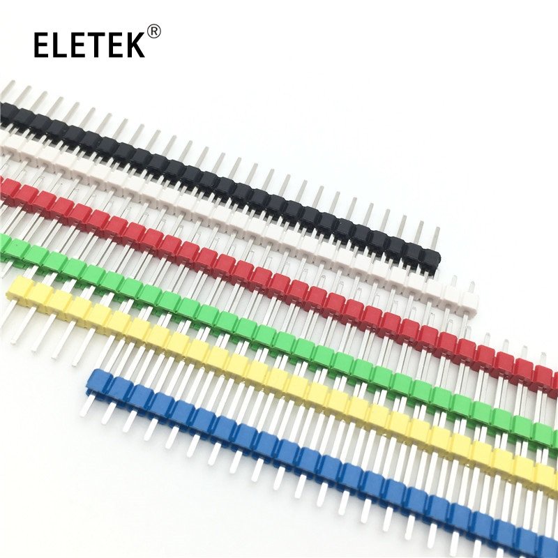 10Pcs 40 Pin Breakable Pin Header 2.54mm Single Row Male Header ...