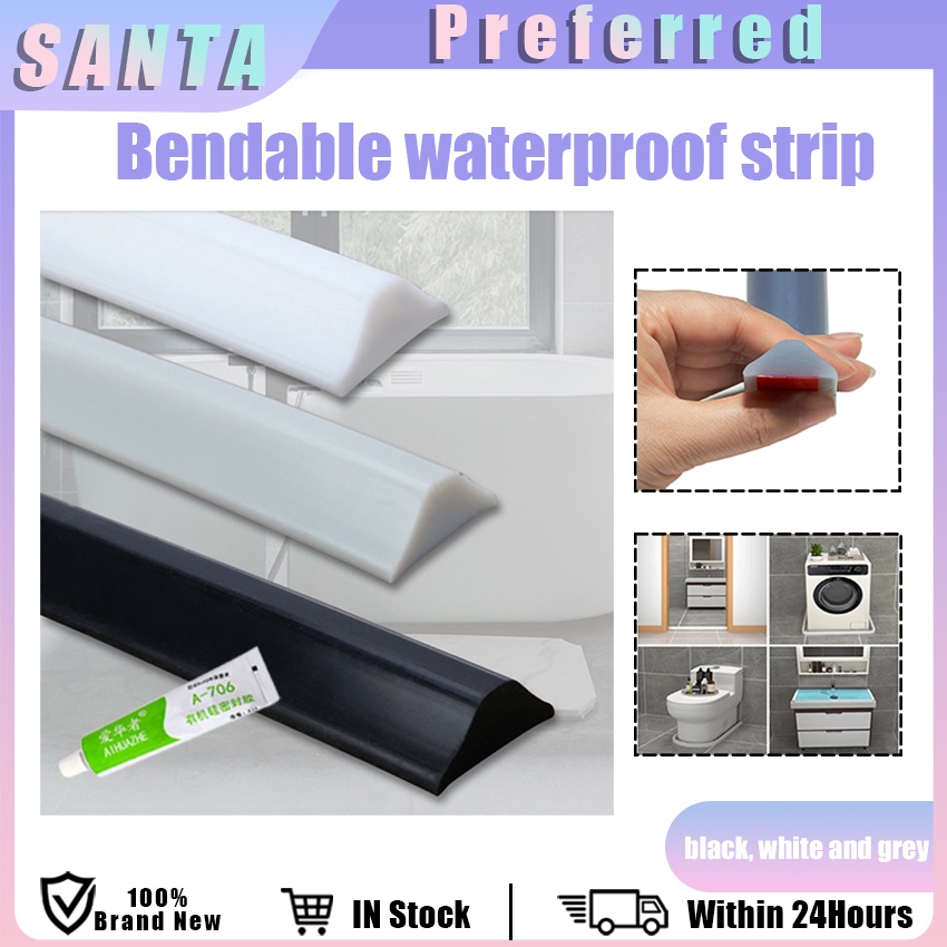 Free Bending Water Barrier Strip 1M Self-Adhesive Water strip Stopper ...